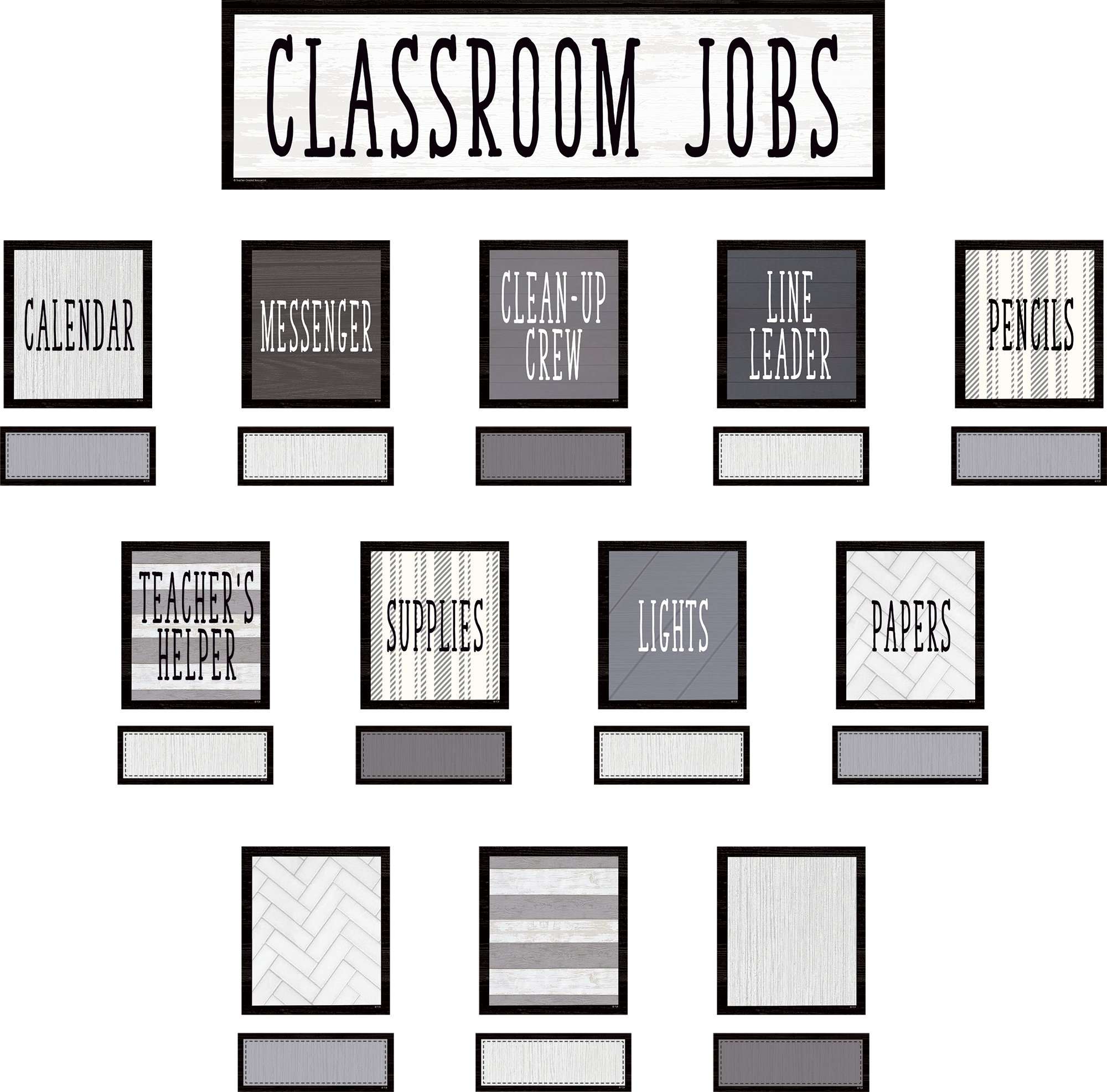 Modern Farmhouse Classroom Jobs Mini Bulletin Board – School Crossing ...