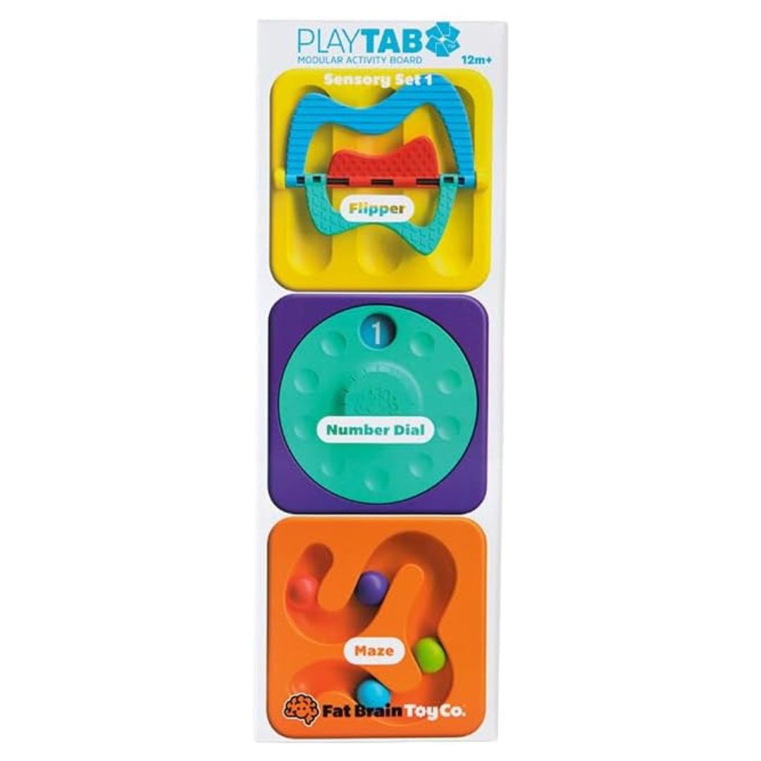 PlayTab - Modular, Sensory Activity Board Sensory Tile Set 1 (Flipper ...