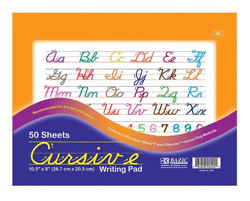 Cursive Writing Pad – School Crossing & Toy Station
