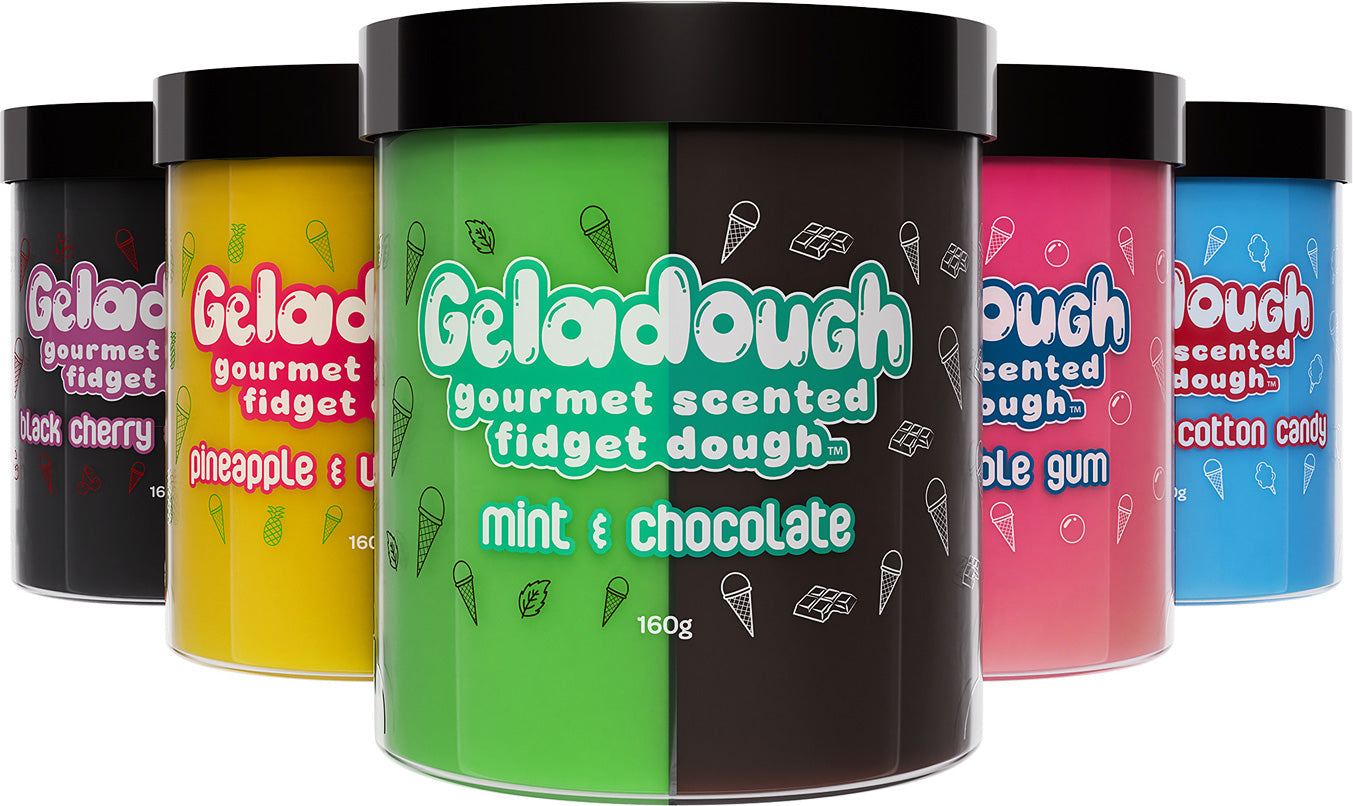 Geladough Gourmet Scented Fidget Dough – School Crossing & Toy Station