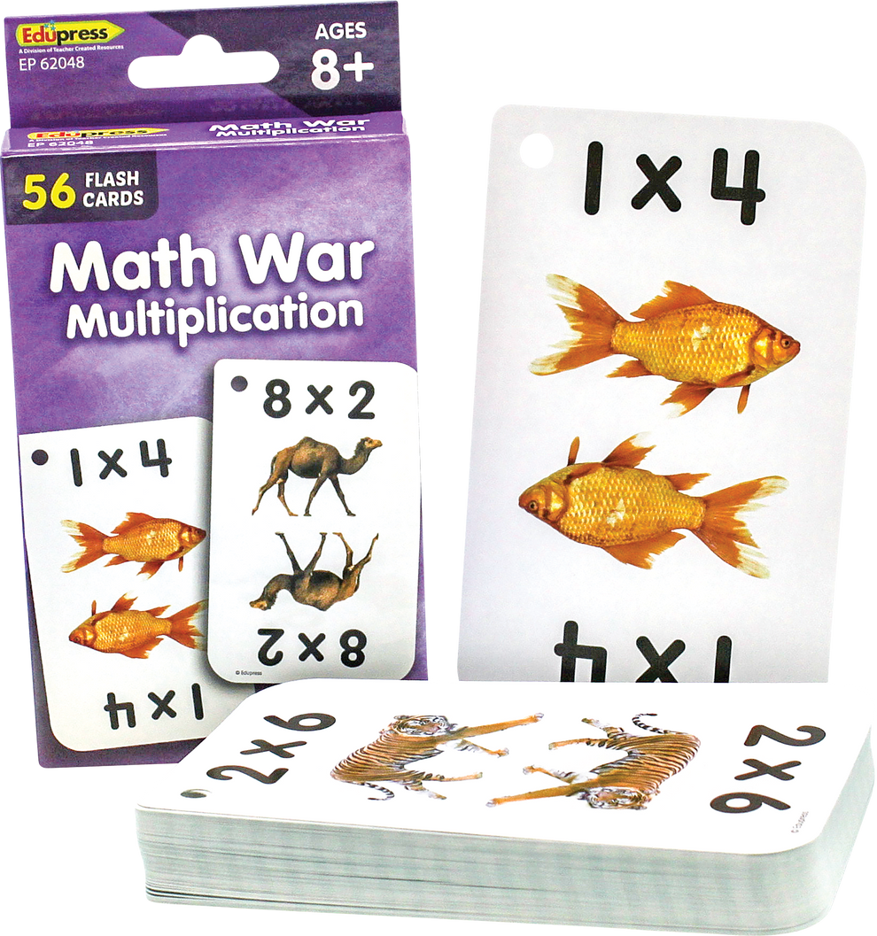 Math War Multiplication Flash Cards – School Crossing & Toy Station