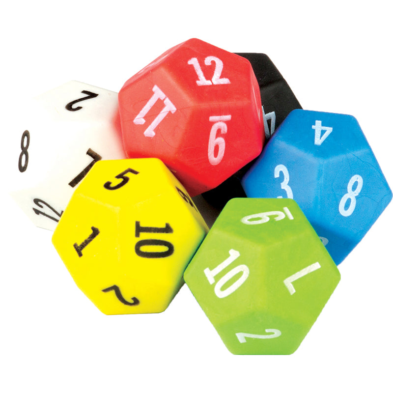 12 Sided Dice 6 pack – School Crossing & Toy Station