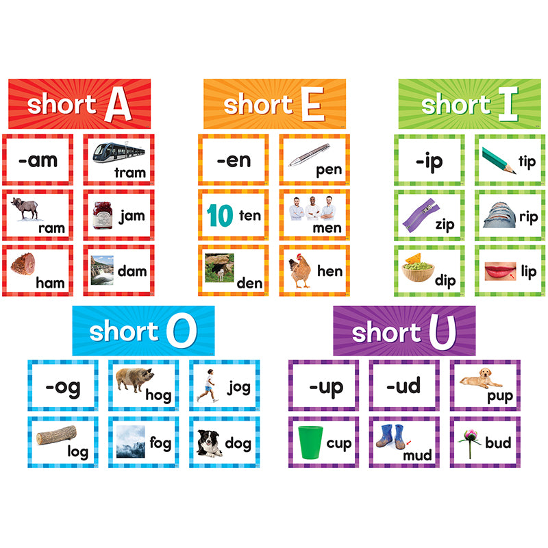 Short Vowels Pocket Chart – School Crossing & Toy Station